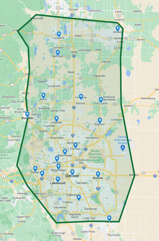 Service Areas - Colorado Portables LLC