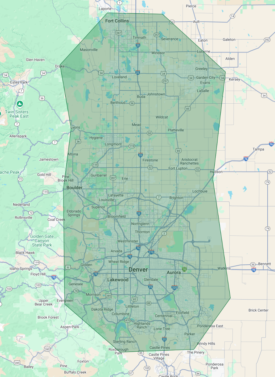 Service Areas - Colorado Portables